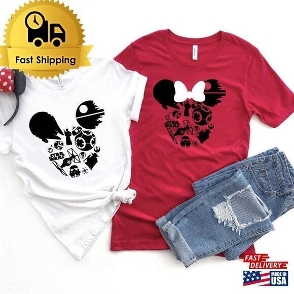 Tops | Star Wars Couples Gift Disney Couple Shirt Mooners Mandalorian ...